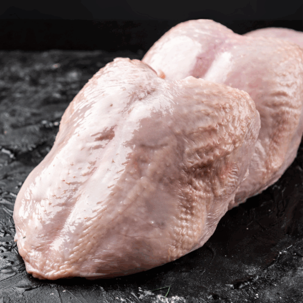 Pechuga entera de pollo congelada individual con hueso y piel - The Beef
